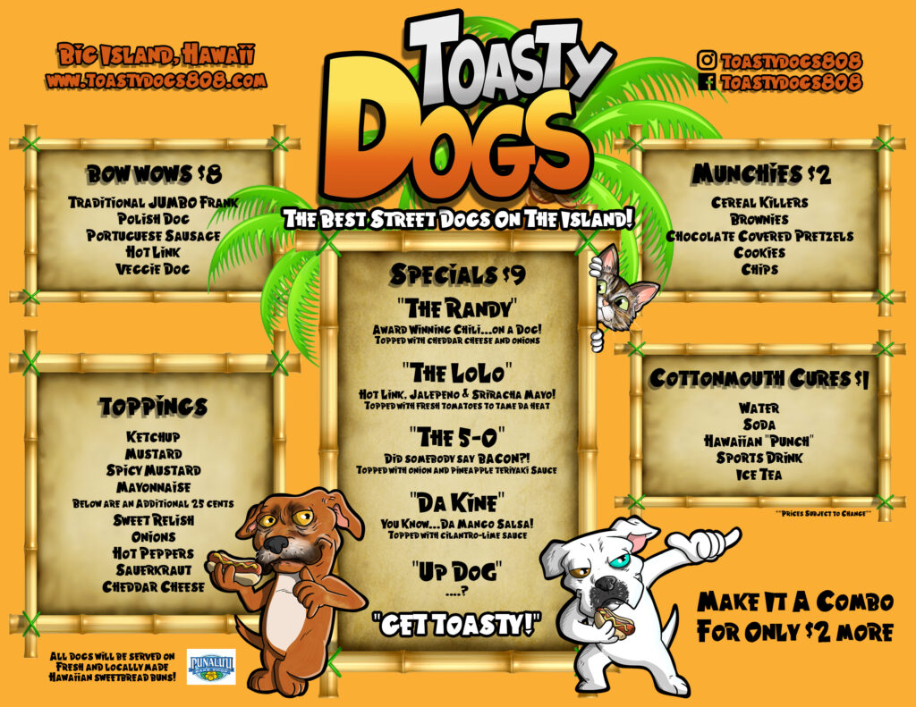 Menu – Toasty Dogs